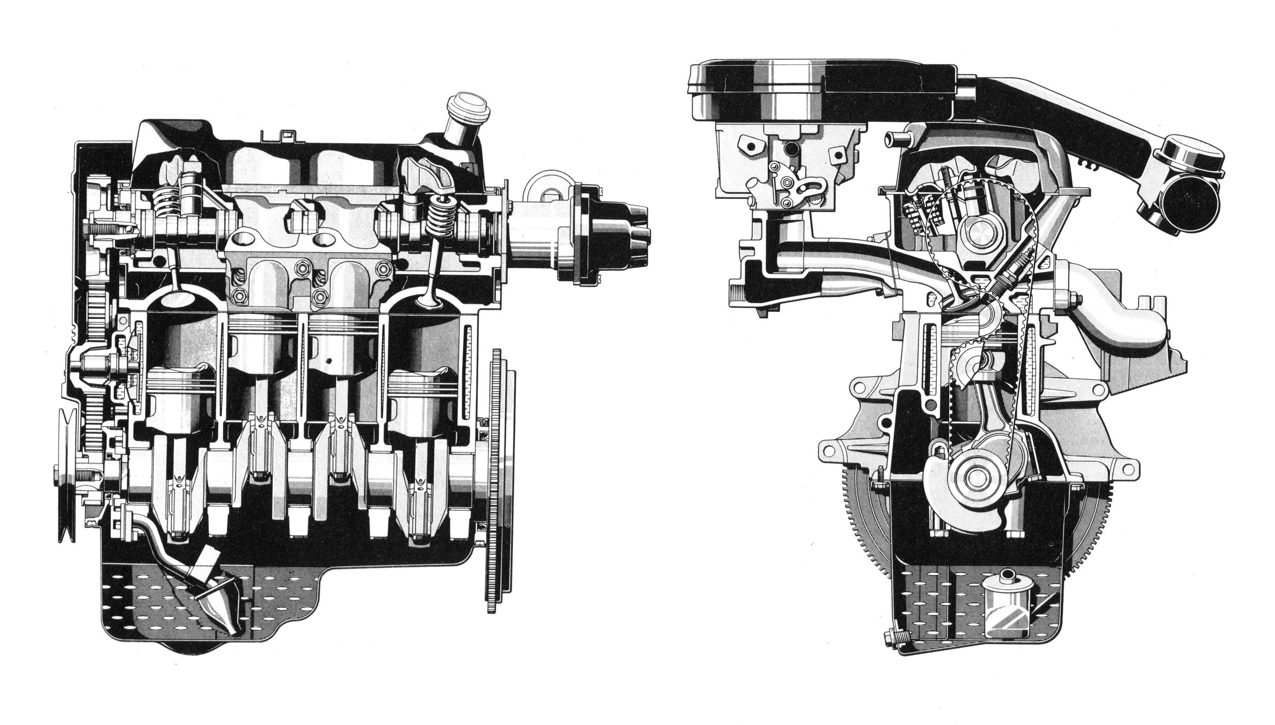 Ford CVH cross sections by artist unknown — Postimages