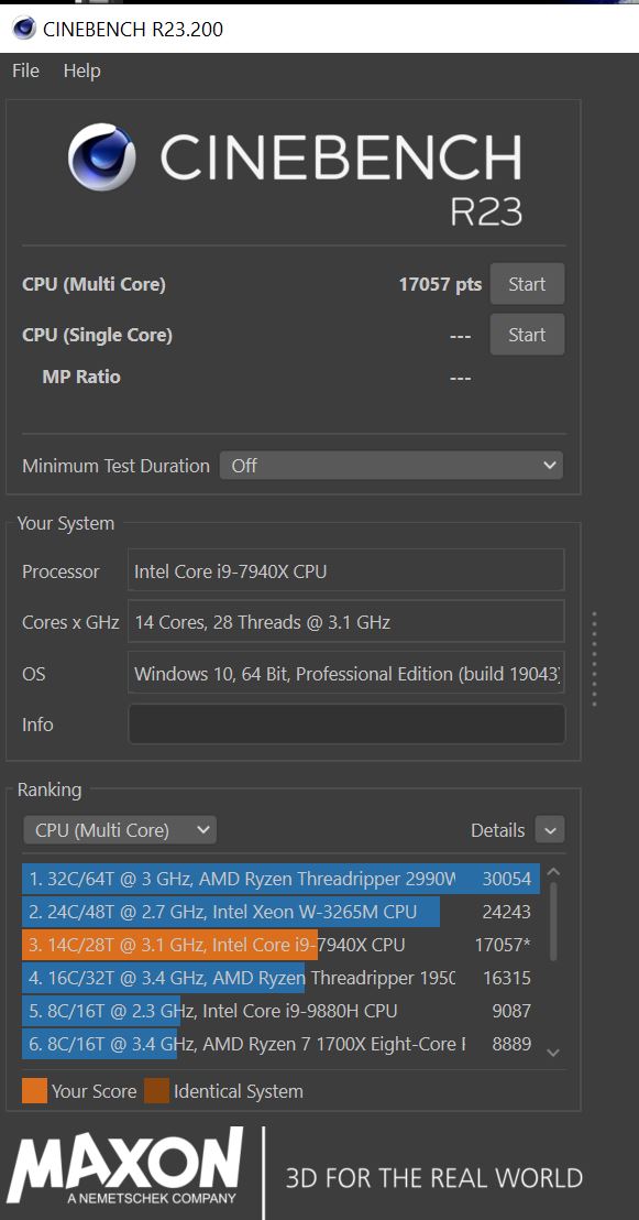 Cinebench CPU — Postimages