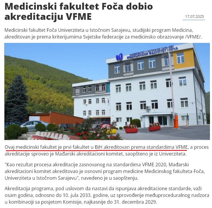 Medicinski fakultet Foča - Page 9 - Forum Klix.ba