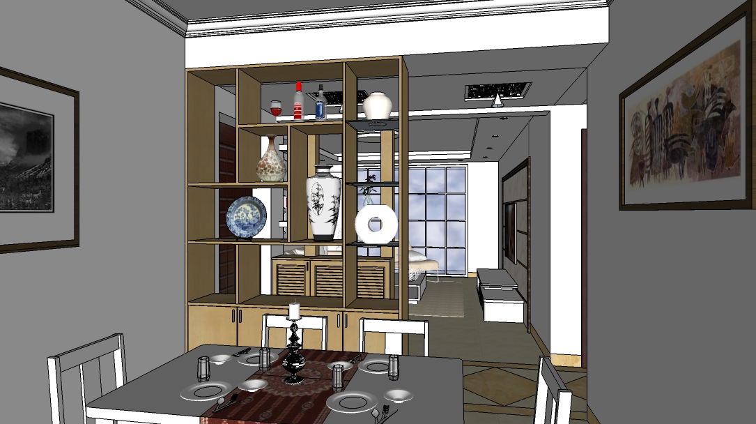 1019 Interior Classic Scene Sketchup Model Free Download Part 2