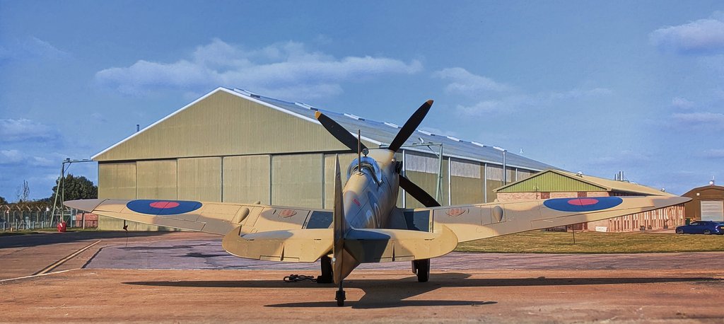 Airfix 1/24th scale Spitfire MkIX, MK356 - Ready for Inspection - Large ...