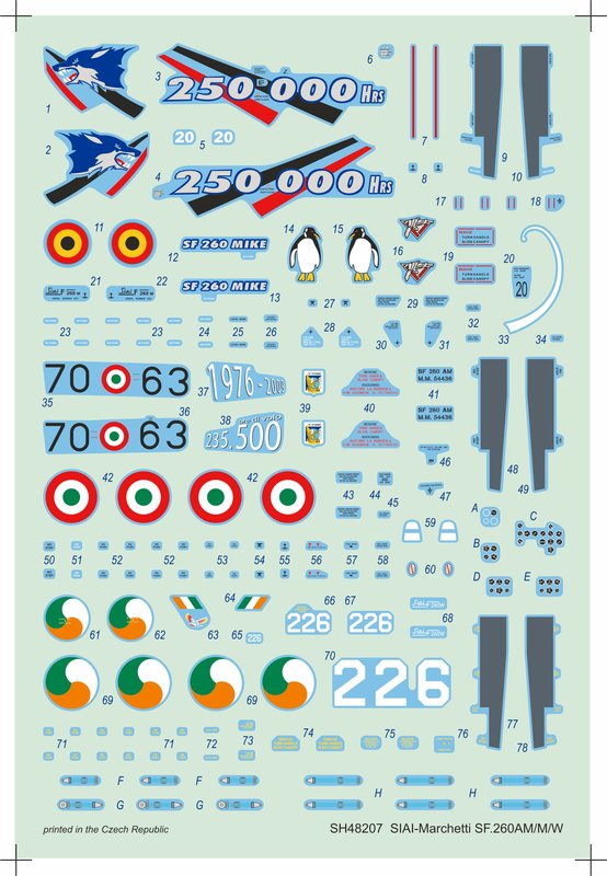 1/48 - SIAI-Marchetti SF.260 by Special Hobby (SH) - SF.260AM/M/W ...