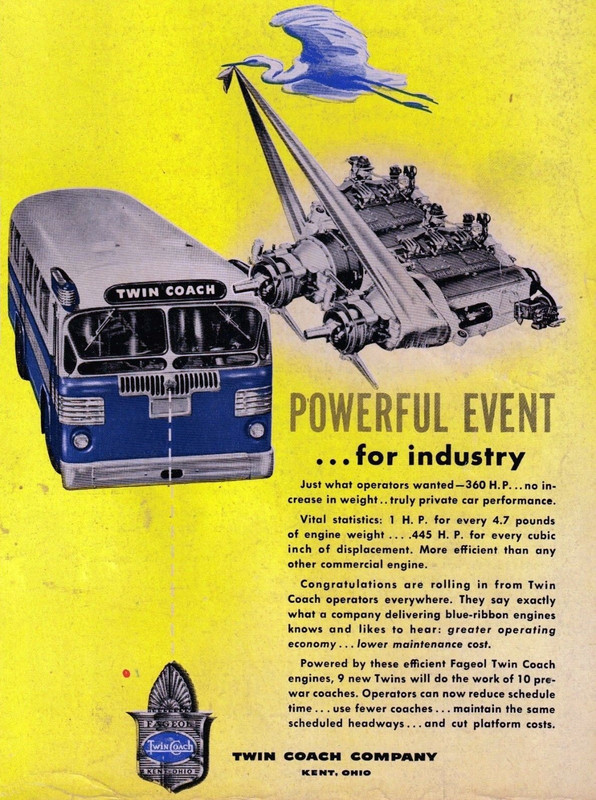 Twin Coach '46 Fageol FTC 180 x2 360hp — Postimages