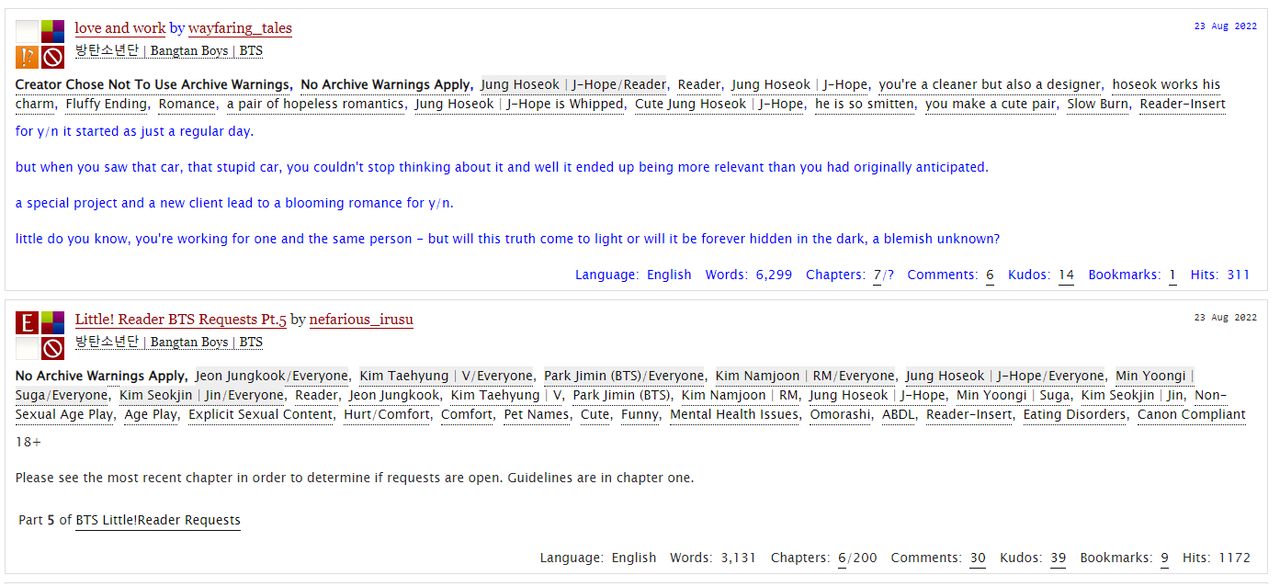 Permablocking Specific Tags - Site Skin - Chapter 1 - Eli0t - No Fandom [Archive of Our Own]
