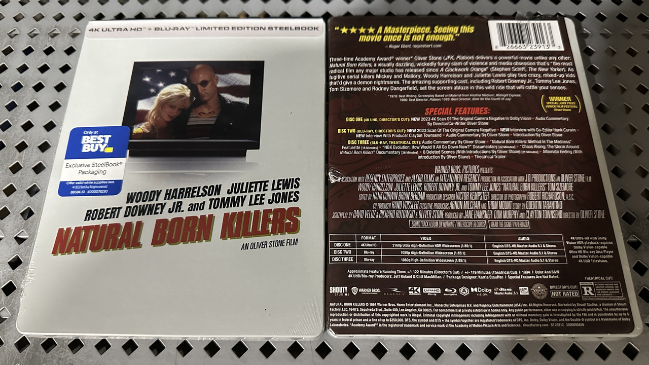 Natural Born Killers [SteelBook] [4k Ultra HD Blu-ray/Blu ray] - Blu-ray Forum