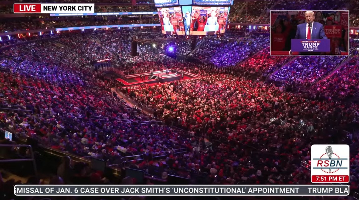 🗽🇺🇸 LIVE: TRUMP RALLY AT THE ICONIC MADISON SQUARE GARDEN IN NEW YORK ...