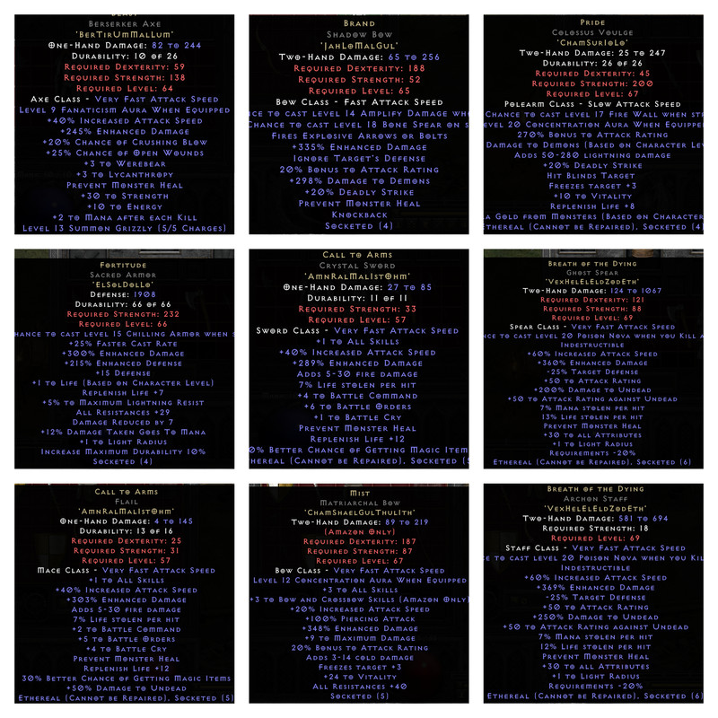 ~ New And Improved ~ Runewords Store ~ - Topic - d2jsp