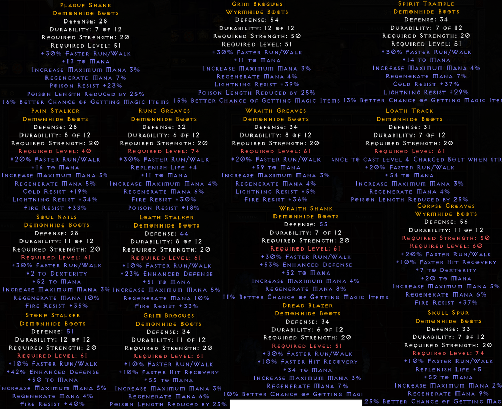 Some Es Mana Boots. - Topic - d2jsp