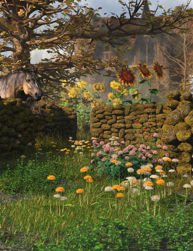 Ancient Stones - Modular Dry Stone Rustic Walls 2026 - Free Daz 3D Models