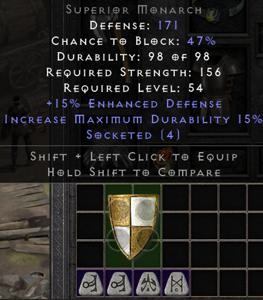 Gg Phoenix Monarch 15/15 4os + Rune Pack - Topic - d2jsp