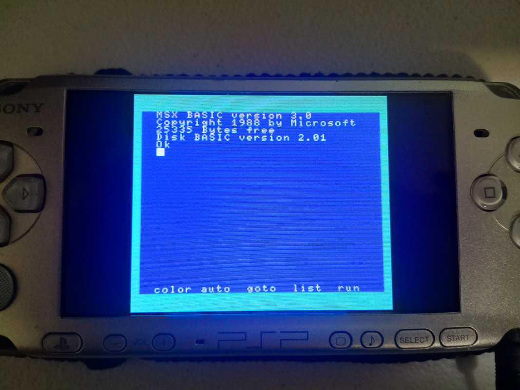 SD Snatcher ("Project Melancholia" translation) with fMSX core on PSP (with proper Konami SCC ...