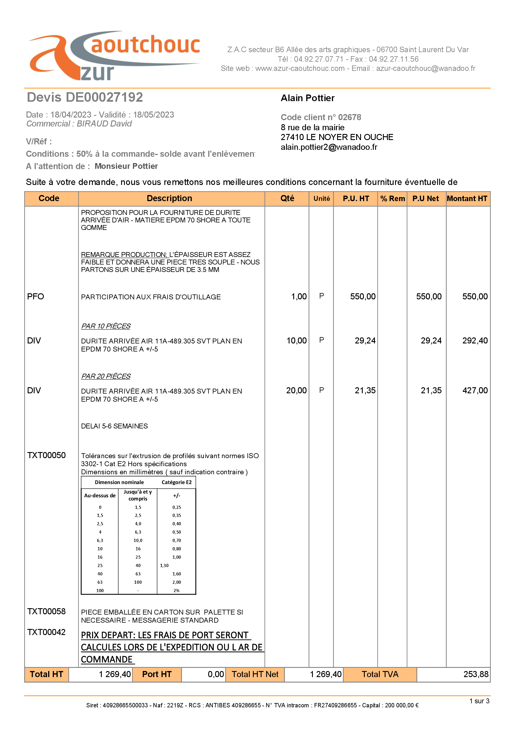 Devis DE00027192 — Postimages