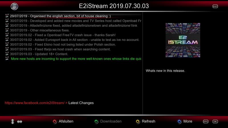 [E² Plugin] E2istream Alternative to E2iplayer | Sat Universe - The Place To Be
