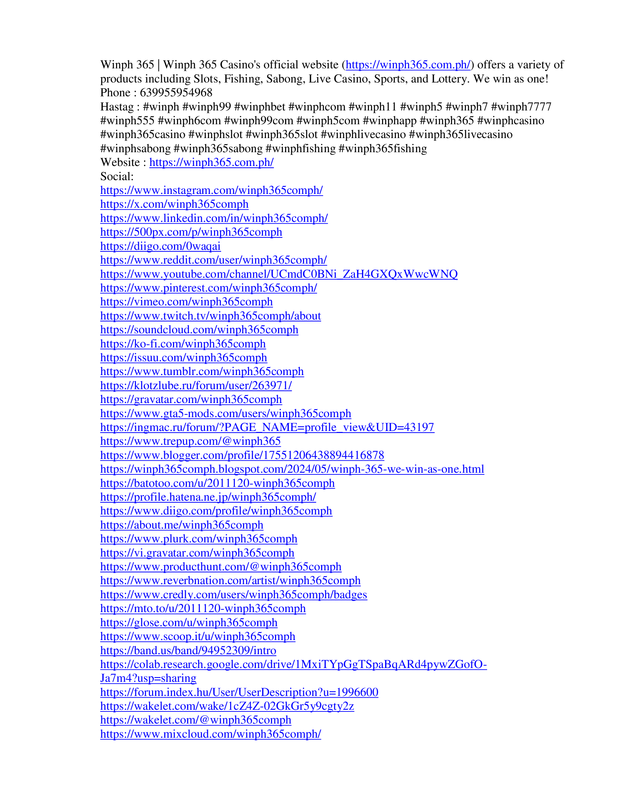 Winph 365 — Postimages