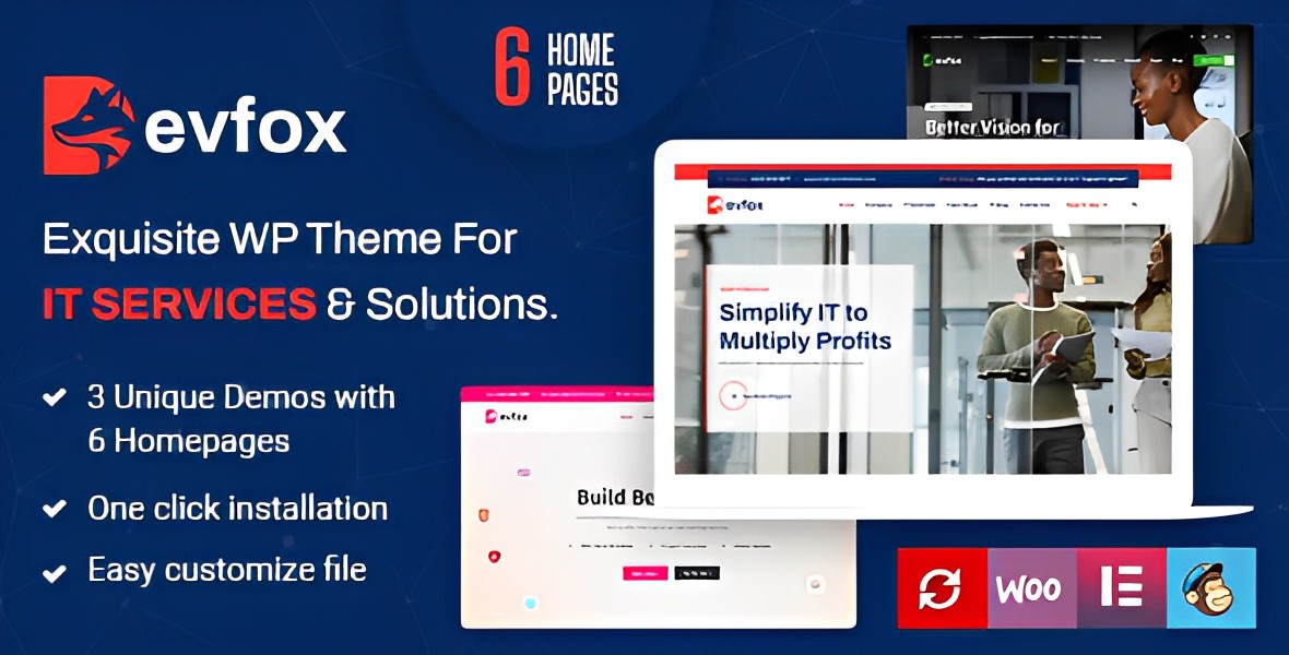 DevFox - IT Solutions And Services WordPress Theme + RTL – Bliter GPL