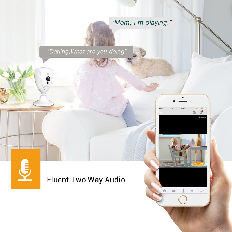 Camera de supraveghere Ebitcam™ EBF4, Inteligenta Artificiala, 2.0 MP ...
