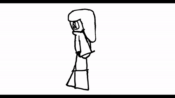 So I animated for the first time