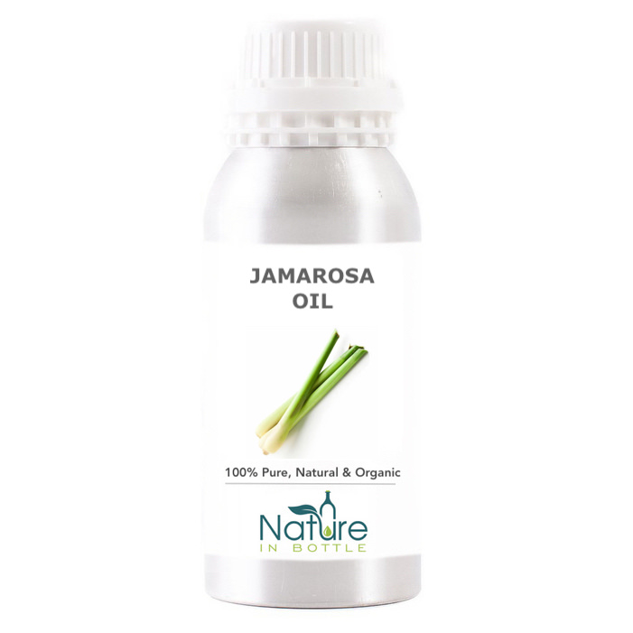 Jamarosa Essential Oil Organic - Cymbopogon Khasians India