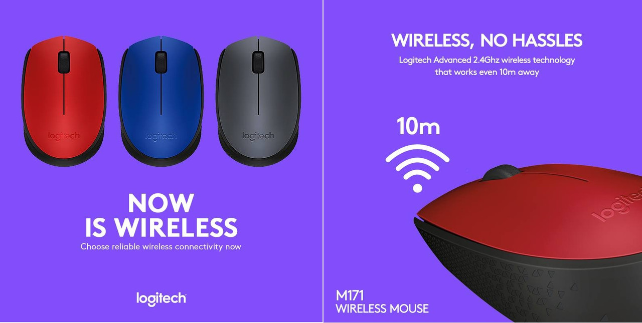 Jual Logitech M171 Blue Wireless Mouse di Seller KonCept DS - KonCept ...