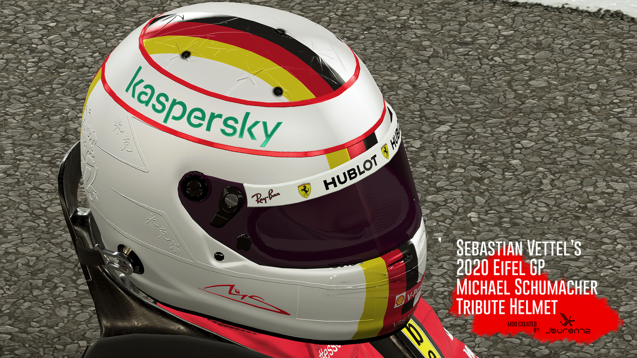 2020 Eifel GP Sebastian Vettel “Michael Schumacher Tribute” Helmet ...