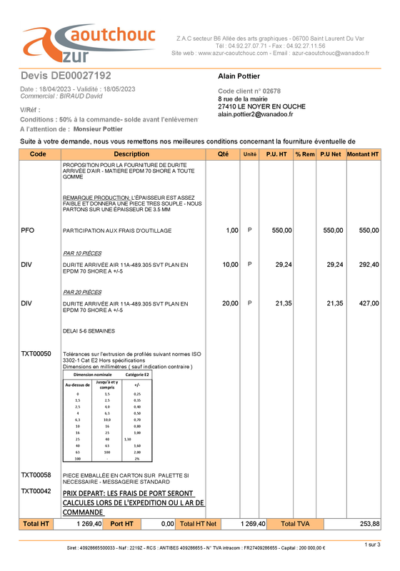 Devis DE00027192 — Postimages