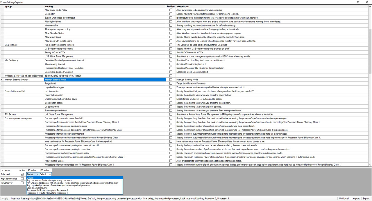 Power Settings Explorer IS — Postimages