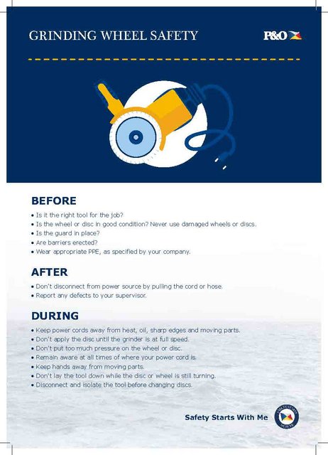 12 Grinding wheel safety — Postimages