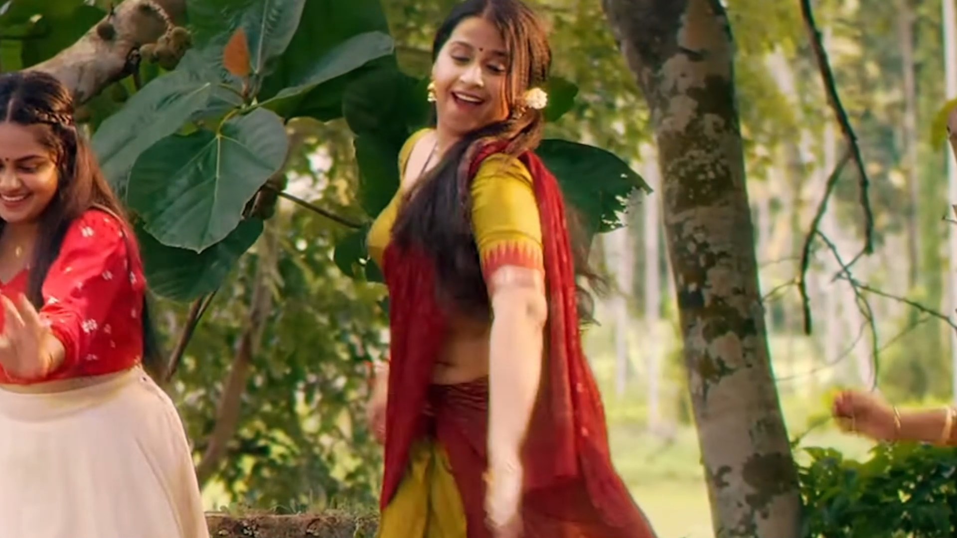 Sadhika Venugopal hot in half saree showing big Open Navel mp4 snapshot 00 02 670 — Postimages