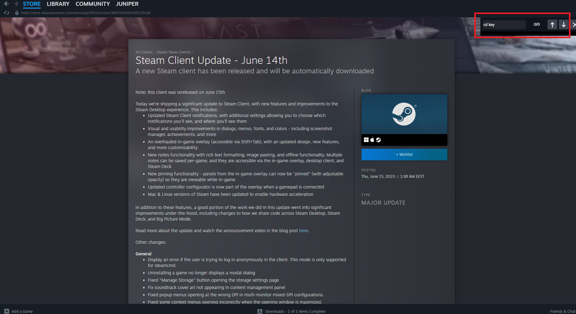 june ui steam garbage — Postimages