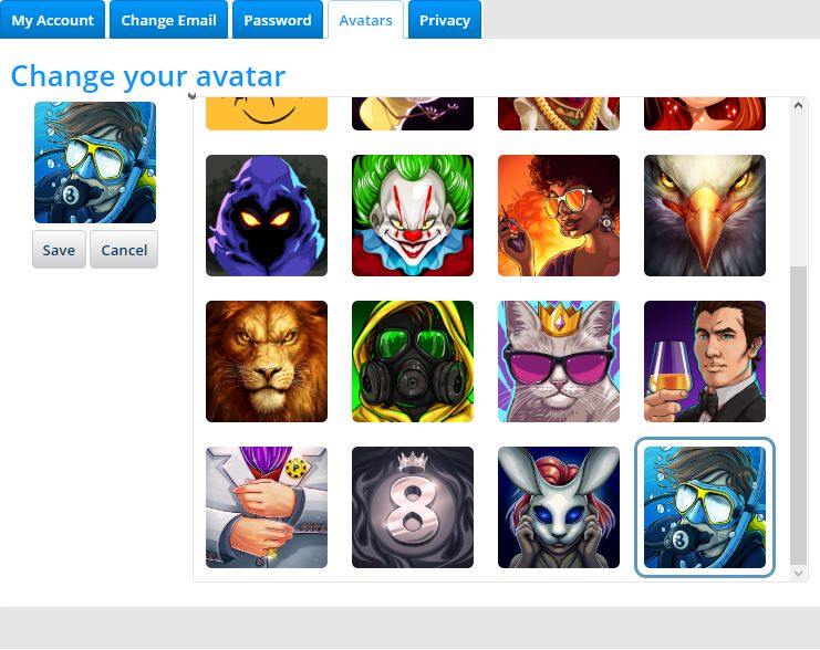 FREE AVATARS FOR PC PLAYERS - The Miniclip Fan Forum