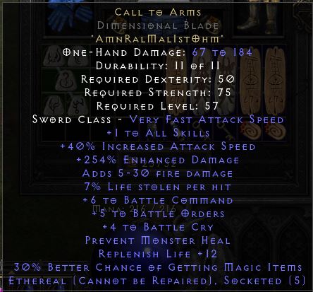6/5/4 Cta Ethereal Dimension Blade - Topic - d2jsp