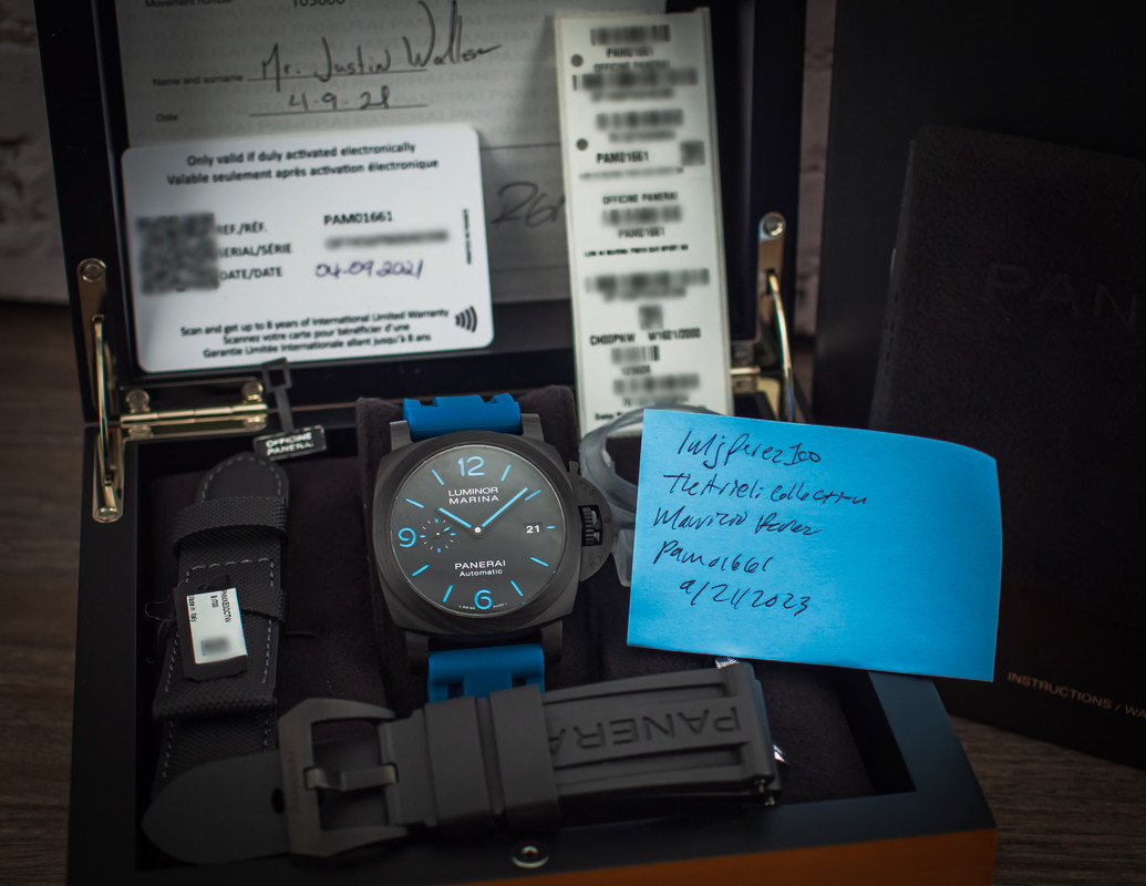 [WTS] Panerai Luminor Marina Carbotech 44m 1661 PAM01661 BOX/PAPERS ...