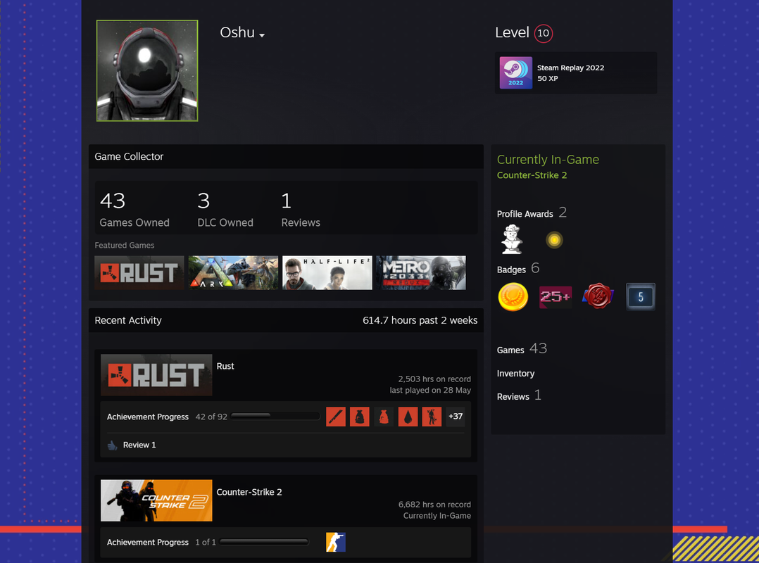 Buy PREMIUM RUST 15$ Inv+ // 2000 HOURS 80 SKINS // 10 LVL // 2 YEARS OLD // Achievements [nvm ...