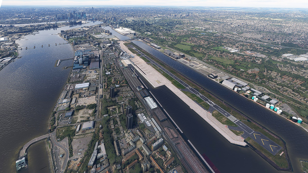 Departure from London City EGLC - Community Screenshots - Orbx ...