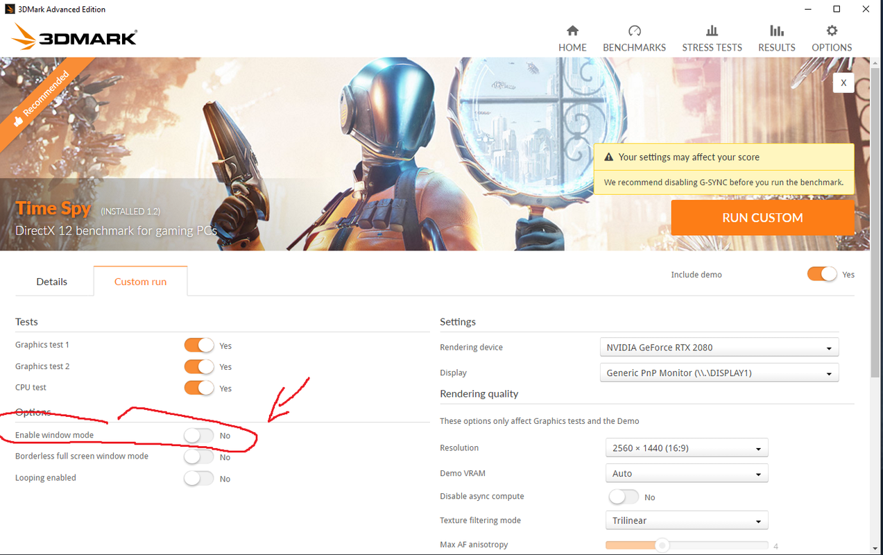 Window mode :: 3DMark General Discussions