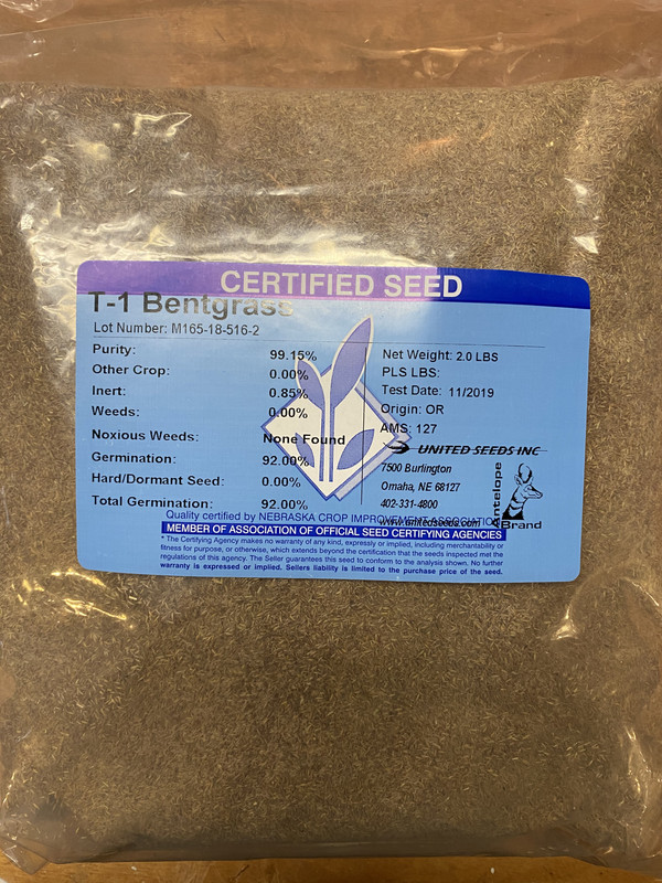 T-1 ceeeping bentgrass- seed ordered! | Lawn Care Forum
