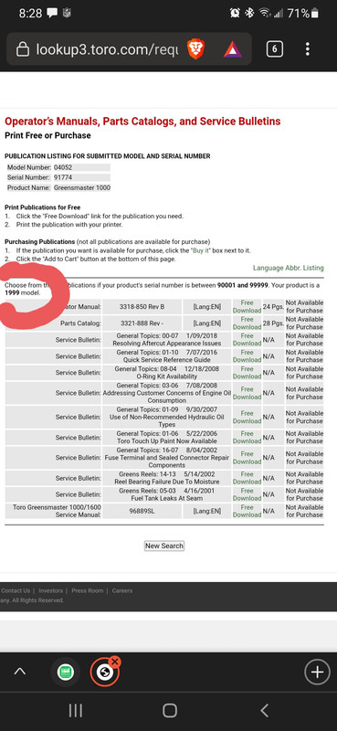 Toro serial number identification | Lawn Care Forum