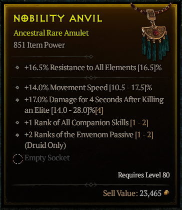 Iso Druid Amulet - Topic - d2jsp