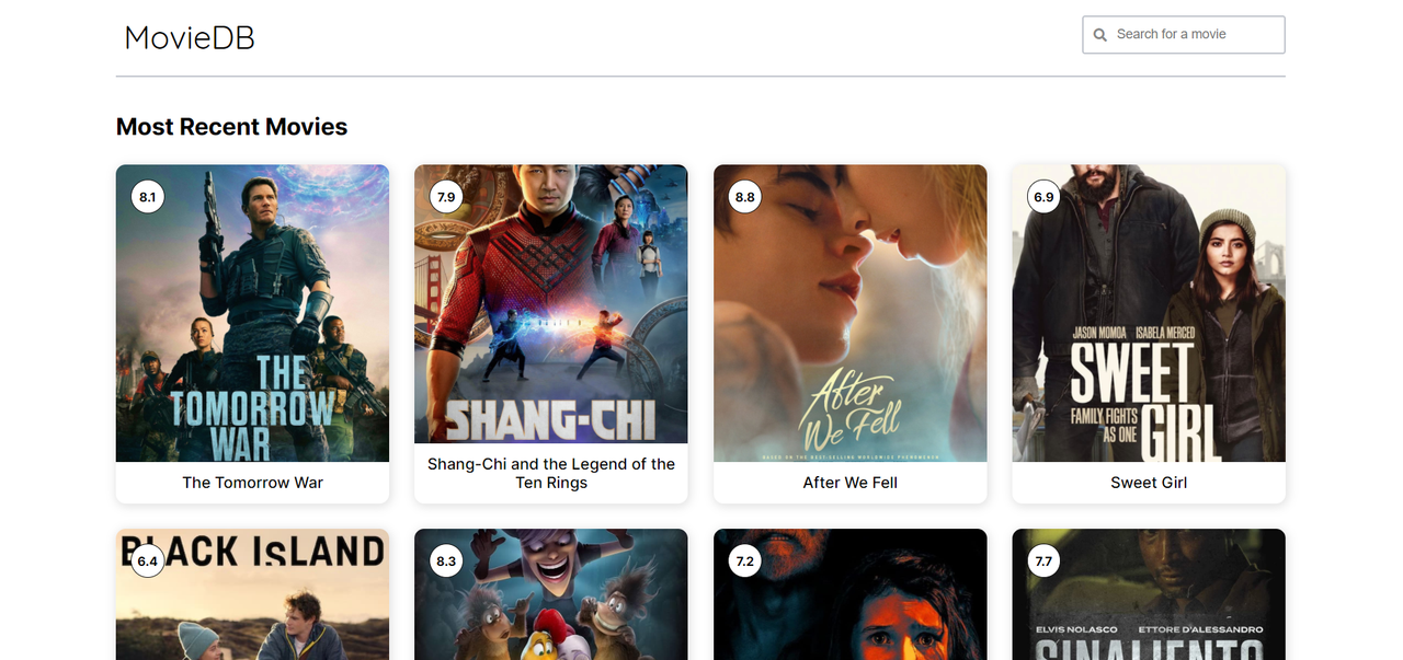 MovieDB - Get details for any movie