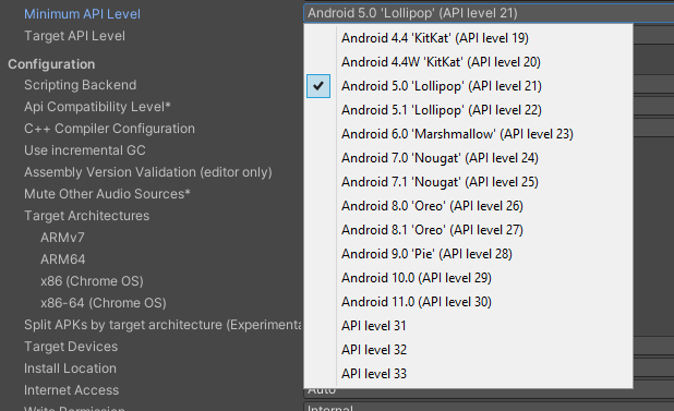 Android Unity Your App Currently Targets Api Level 30 And Must Target At Least Api Level 31 3978