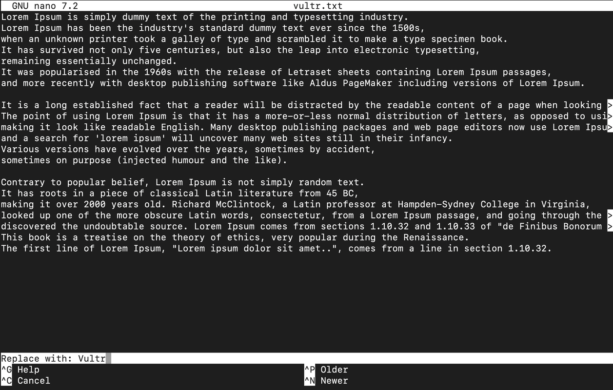 How To Use The Nano Text Editor In Linux Vultr Docs 7054