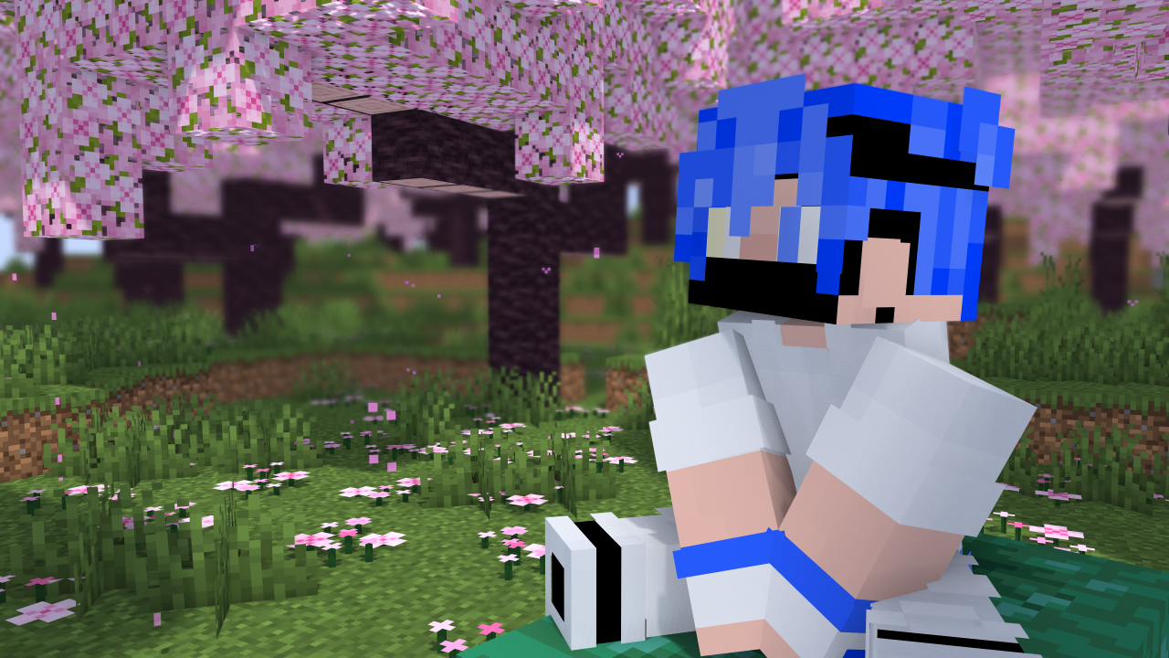 Cherry biome - Wallpapers and art - Mine-imator forums