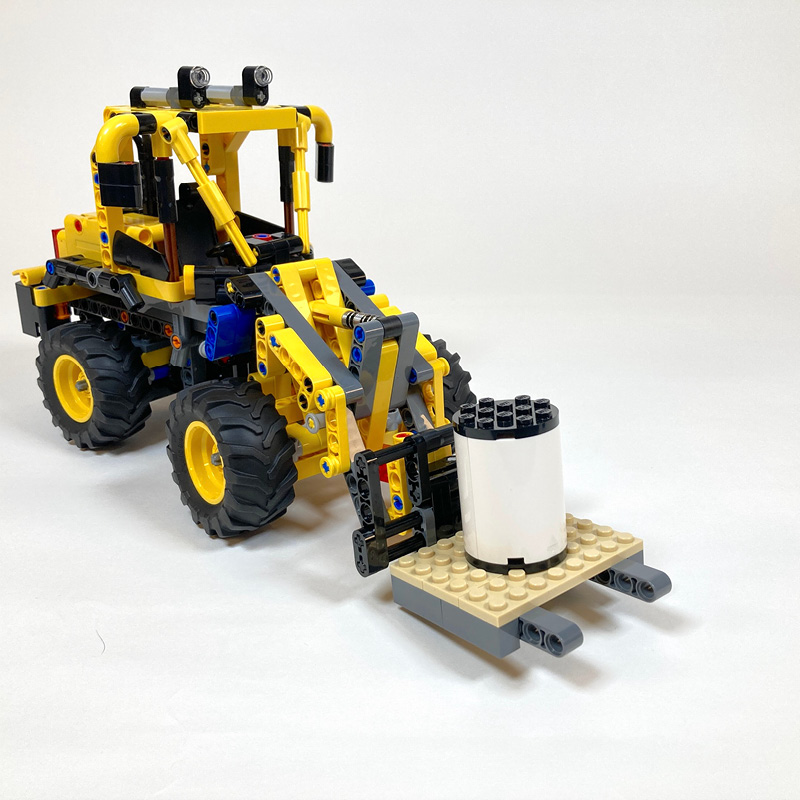 LEGO MOC-92261 Pallet fork attachment (for 42122 Compact Wheel Loader ...