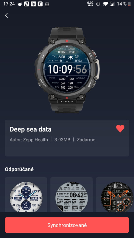 Modify original zepp watchface T-REX 2 - Amazfit Watch faces