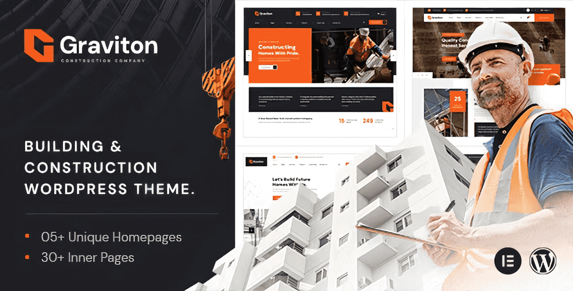 Graviton - Construction WordPress Theme – Bliter GPL