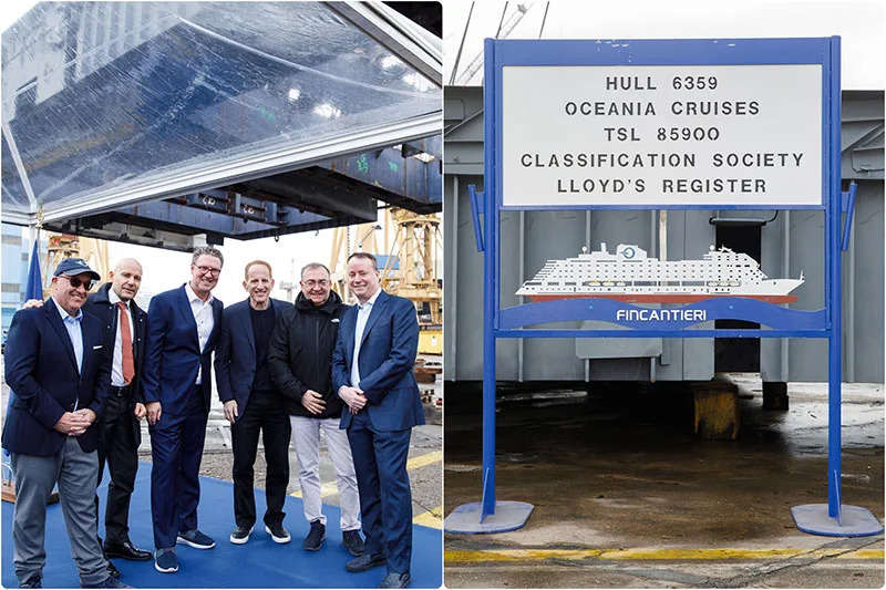 FINCANTIERI: POSA DELLA CHIGLIA PER LA NUOVA NAVE OCEANIA SONATA DI ...