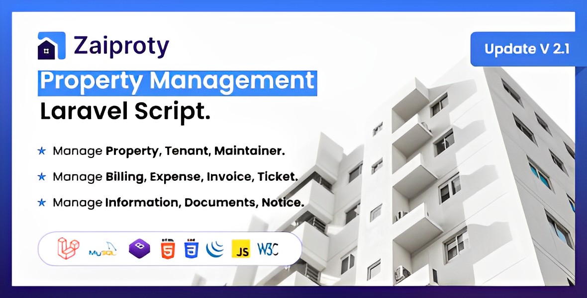 Zaiproty - Property Management Laravel Script PHP – Bliter GPL Zaiproty - Property Management Laravel Script PHP – Bliter GPL