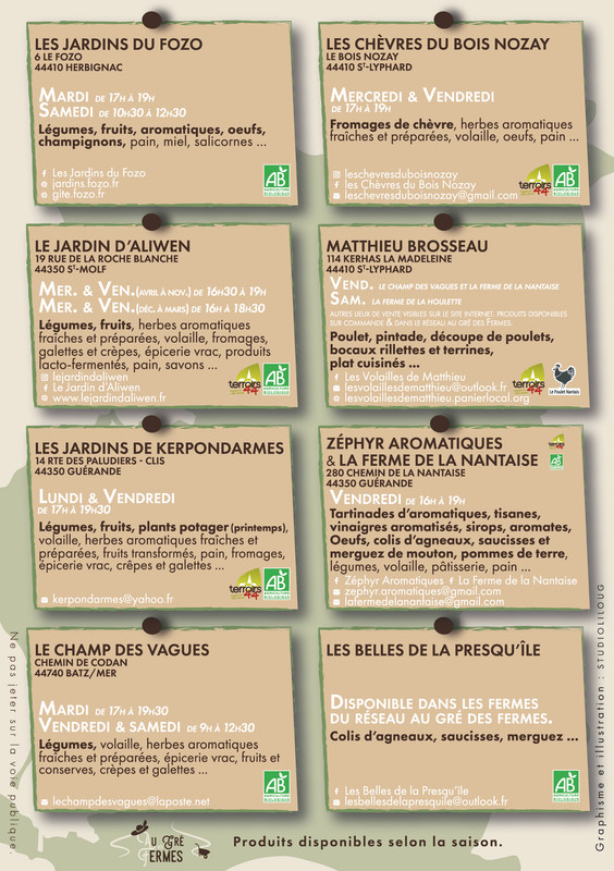 Flyer au gré des fermes verso — Postimages