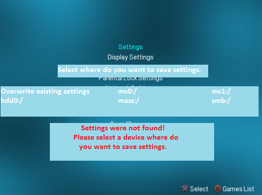 [FR] Add additional options for saving settings. · Issue #501 · ps2homebrew/Open-PS2-Loader · GitHub