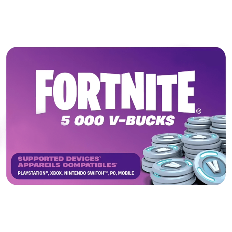 Cartes V-bucks Fortnite GLOBAL : commandez en ligne chez Play & Stream ...